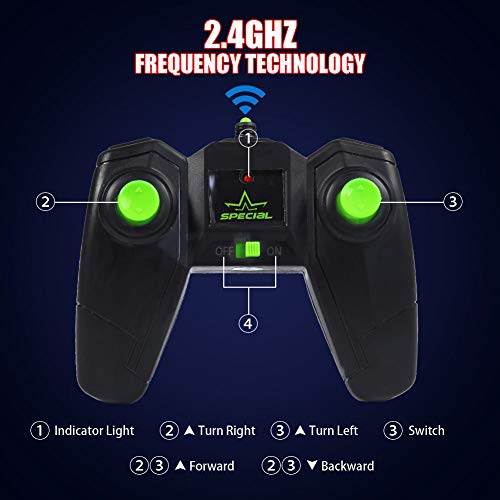 2PACK RC Stunt Car Remote Control Car for Kids, 2.4Ghz High Speed Rock Crawler Vehicle,360 Rotating 4WD Off Road Double Sided Rotating Tumbling Rc Car with 4 Rechargeable Battery.