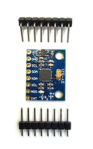 4PCS GY-521 MPU-6050 MPU 6050 3 Axis Gyroscope Accelerometer Sensor Module 6DOF 6 Axis Accelerometers Gyroscopes Module 16 Bit AD Converter Data Output IIC I2C for Arduino