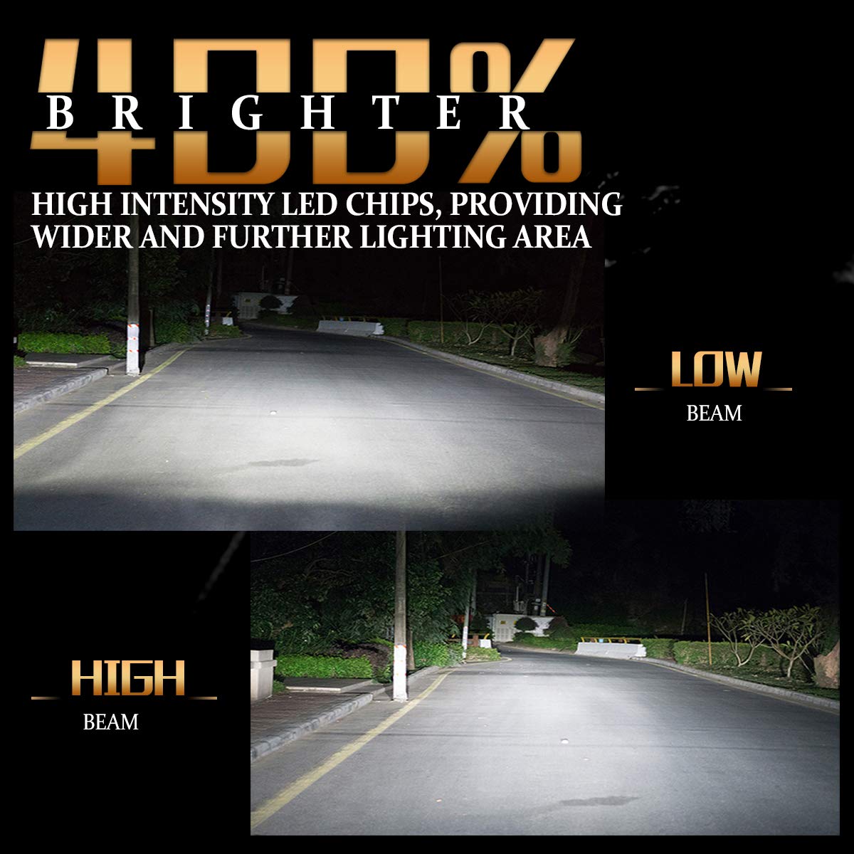 4x6 inch LED Headlights Rectangular Lights Set, Compatible with H4651 H4652 H4656 H4666 H6545, for Peterbil Kenworth Freightinger Ford Probe Oldsmobile Cutlass, Black