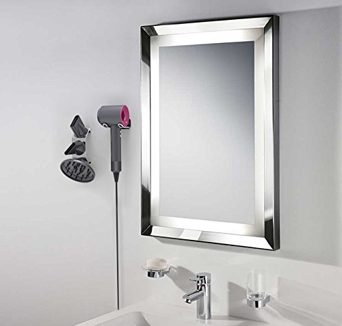 For Dyson Supersonic Hair Dryer Wall Mount Holder, Stainless Steel Power Plug Holder, Bathroom Organizer for Dyson Supersonic Hair Dryer Care Tools by Deeroll
