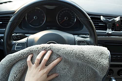 ANOUR Microfiber Towels for Cars Plush Microfiber Car Drying Towel Scratch-Free 36β x 25β Durable Cloth for Car Cleaning