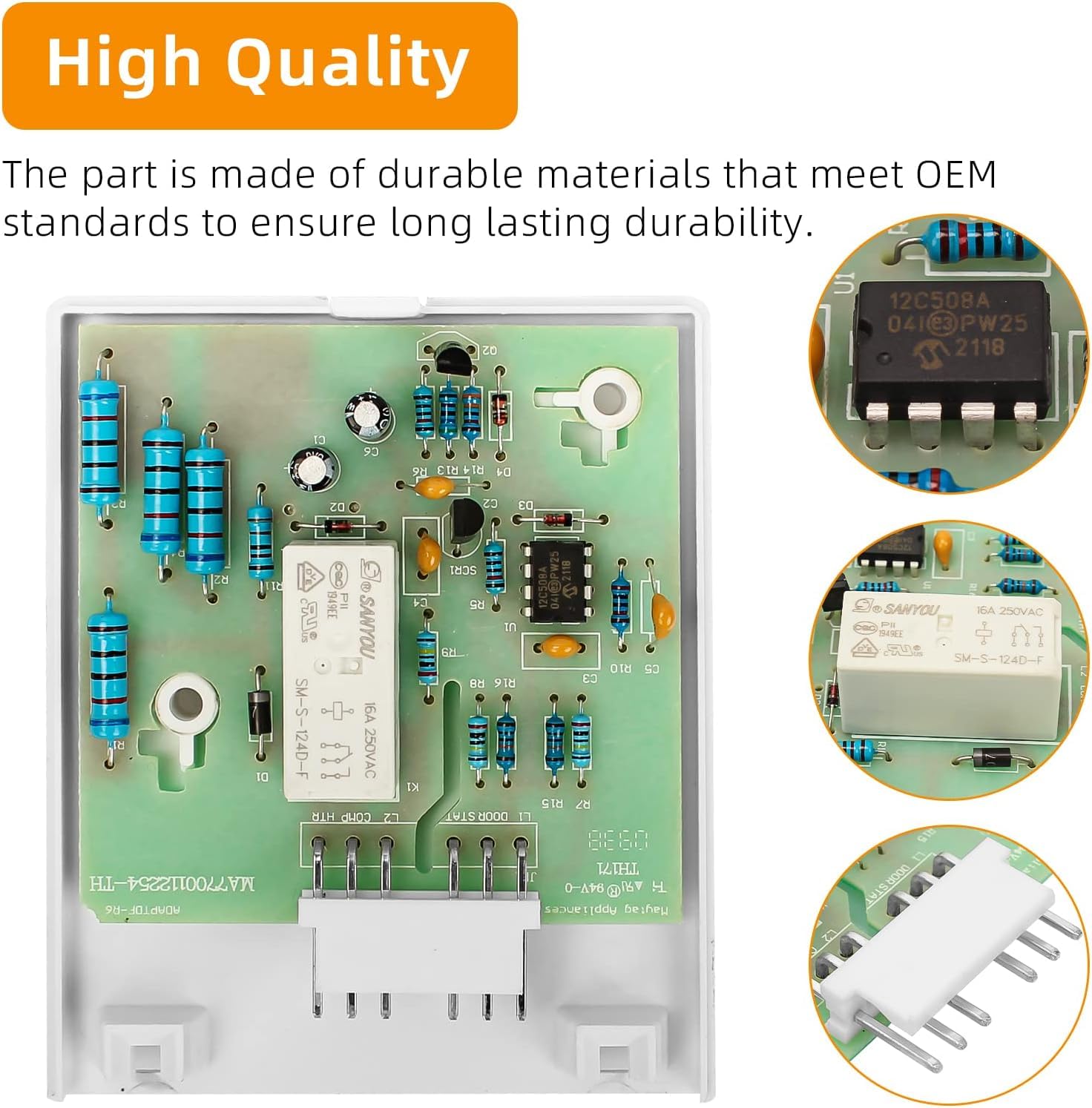 Adaptive Defrost Control Board Timer Compatible with Refrigerator 61005988 AP4070403 12002104 61002983 61003990 67003349 948430
