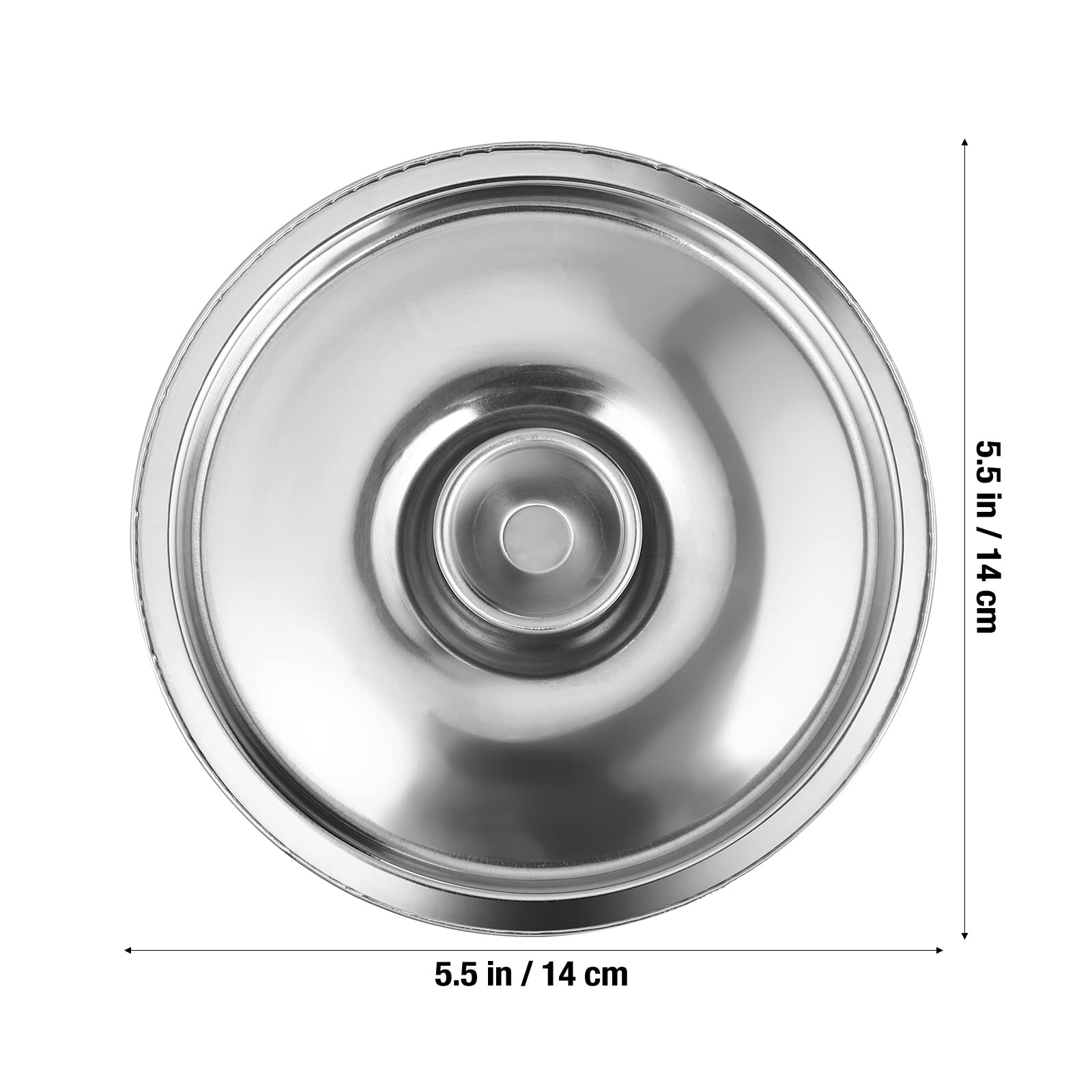 Cabilock 5.5in/14cm Universal Lid for Pans Pots Cover Seasoning Pot Cover Replacement Accessories Frying Pan Cover and Cast Iron Skillet Lid Cover