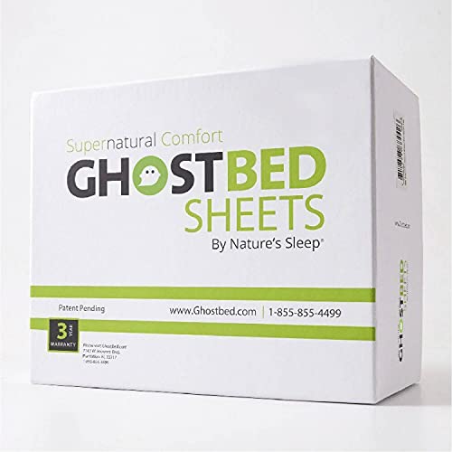 GhostBed Queen Cooling Supima Cotton and Tencel Luxury Sheet Set - Wrinkle Resistant with Deep Pockets, 4 Piece, Gray