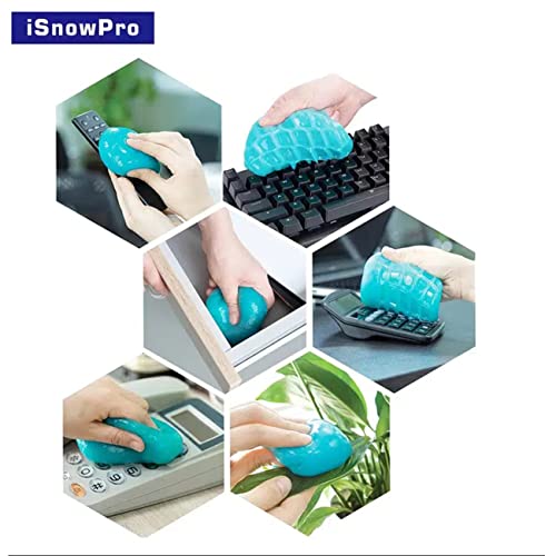 ARMARD Car Cleaning Gel Pc Laptop Keyboard Electronics Sticky Universal Interior Detailing Tool Cleaner Duster Remove Putty Dirt Debris Car Home Office Vent Console Dust 160g 1Pc Random Gel Color