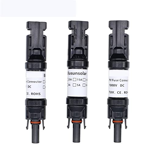 5PCS Solar in-line Fuse Connector 20A mp 1000 V DC Male to Female PV Solar Fuse Holder