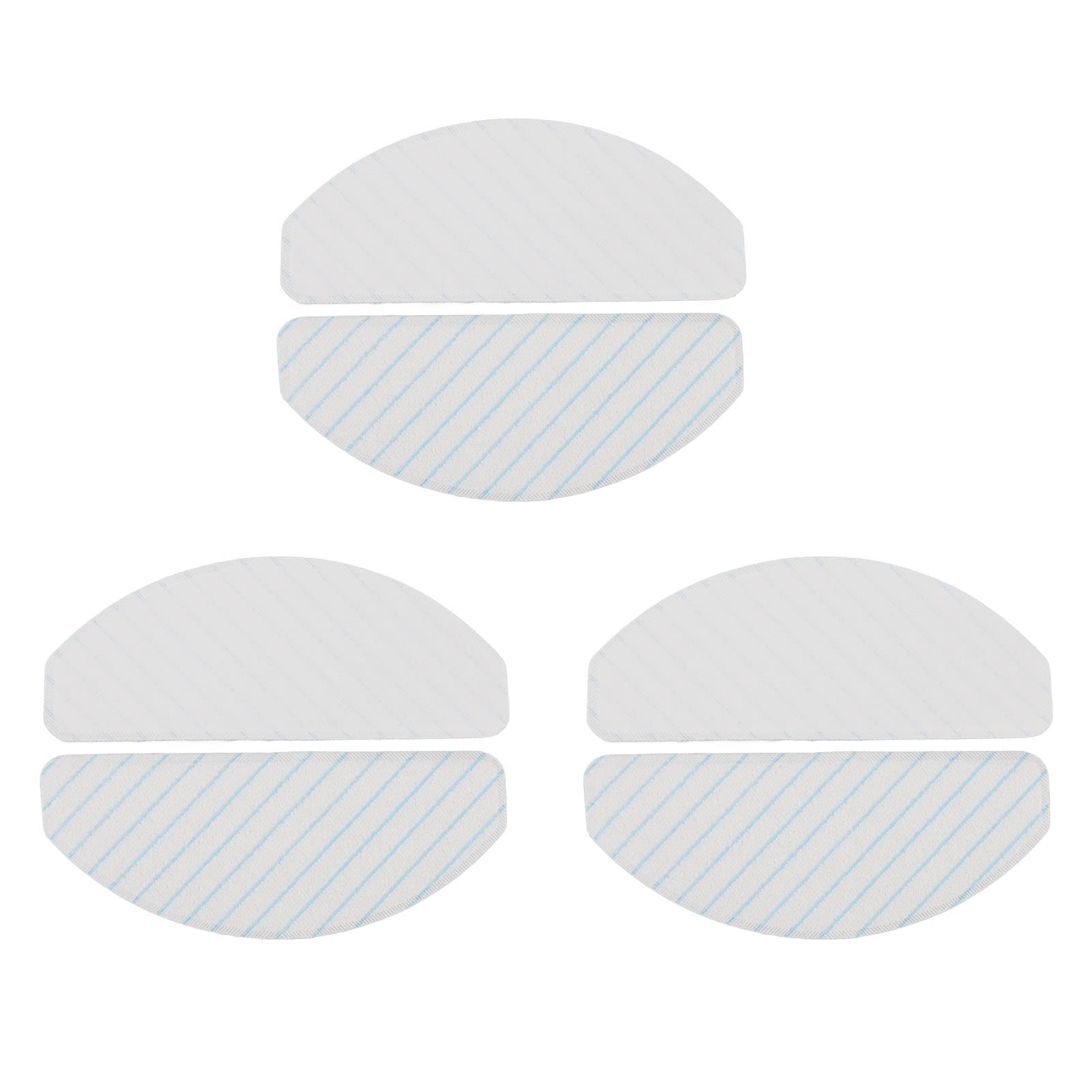 Fdit 6 Pcs Mop Cloth Pads Replacement for Yeedi Vac 2pro Vacuum Cleaner Washable Reusable Mop Cloth Pads Replacement Parts Sweeper Accessories
