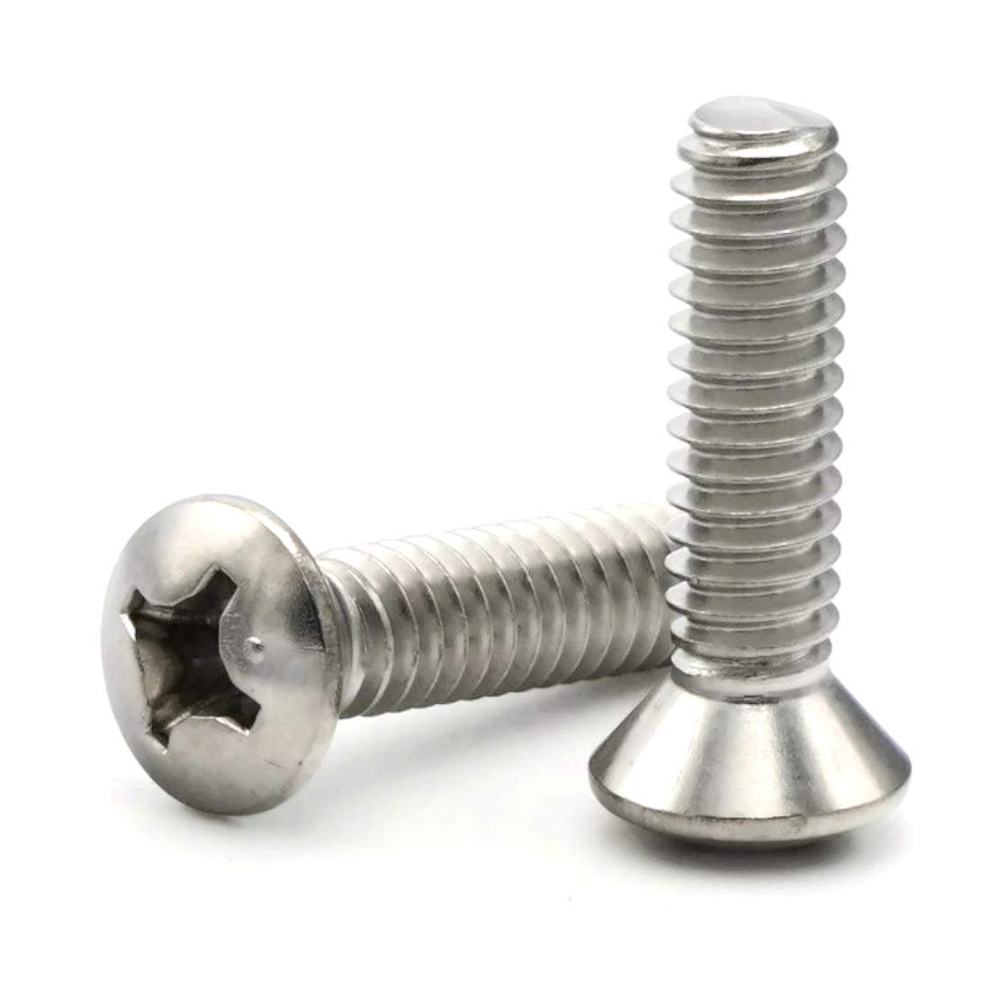 Phillips Oval Head Machine Screws 316 Stainless Steel - 1/4"-20 x 1 Qty 25