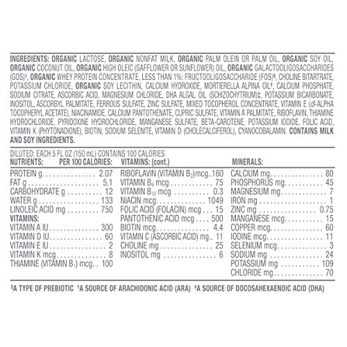 Happy Baby Organics Infant Formula, Milk Based Powder with Iron, Stage 1, 12 Ounce (Pack of 6) - Packaging May Vary