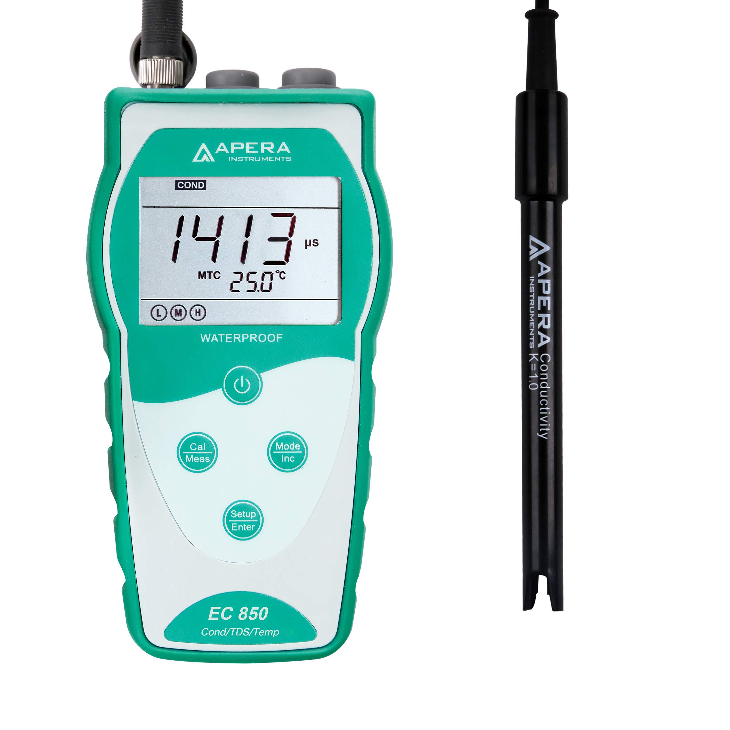 Apera Instruments, LLC-AI5512 Apera Instruments ,LLCValue Series EC850 Portable Handheld Conductivity Meter Kit