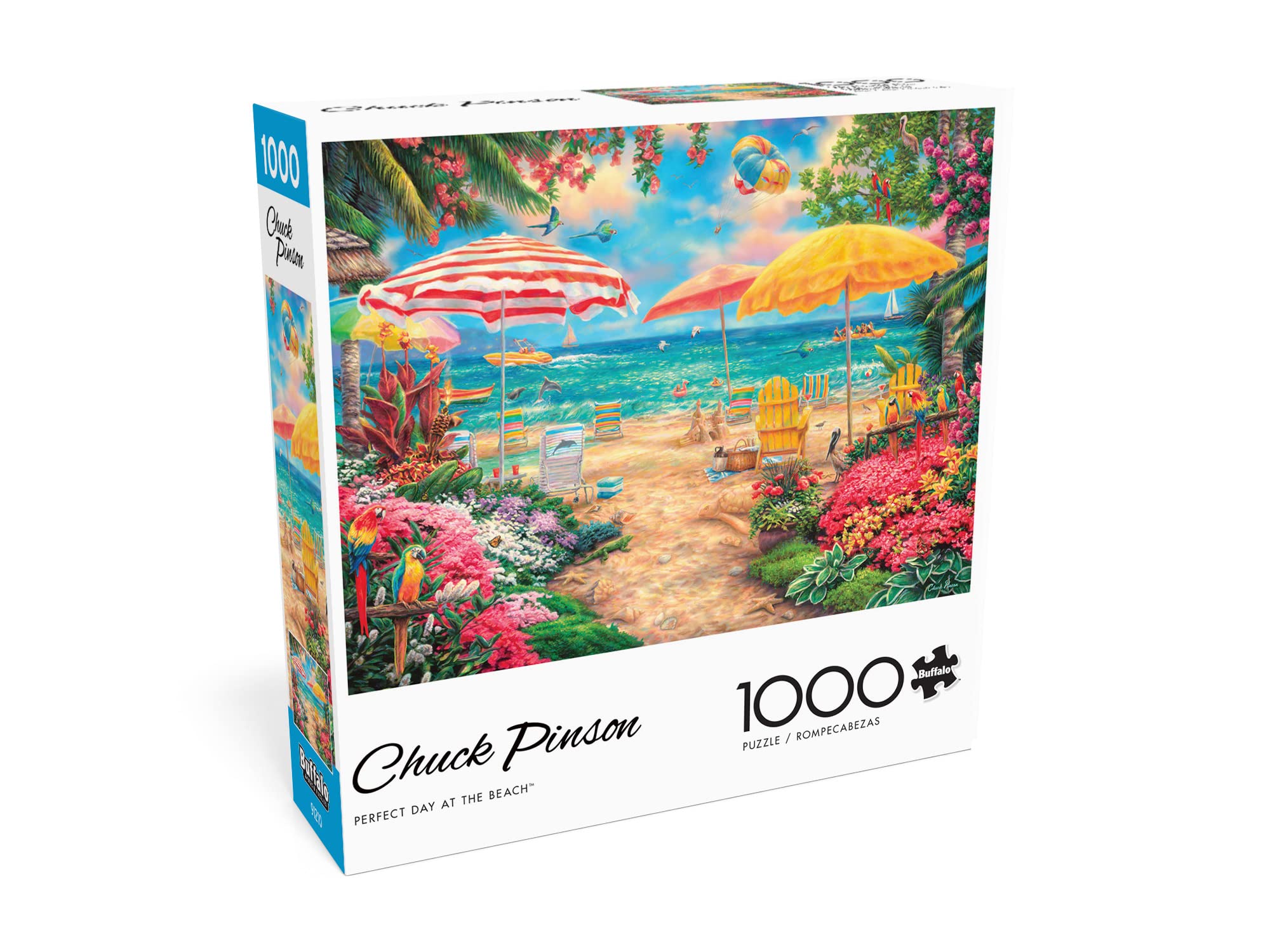 Buffalo Games - Chuck Pinson - Perfect Day at The Beach - 1000 Piece Jigsaw Puzzle