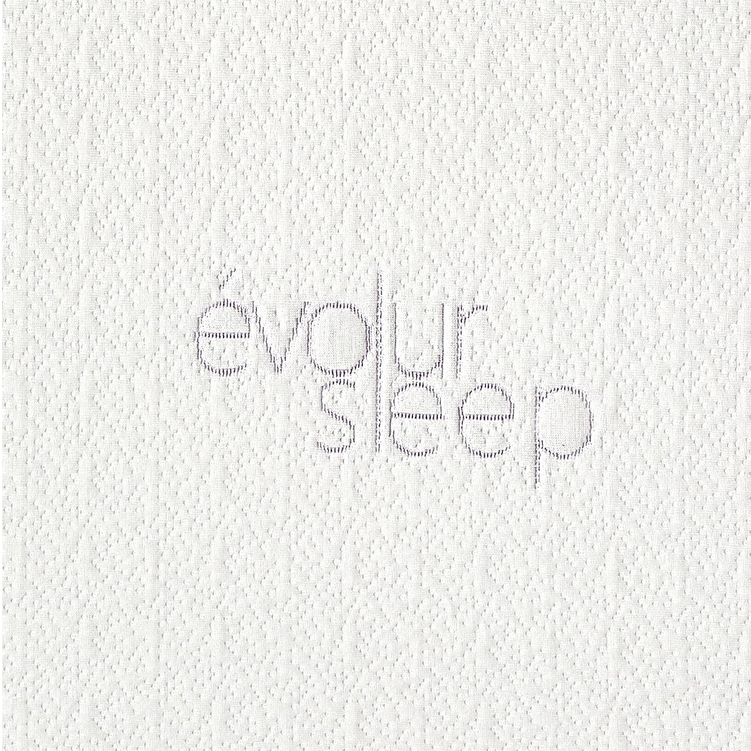 Evolur Portable Crib Tencel Waterproof Mattress Protector Pad and Fitted Sheet, White (2 Pack)