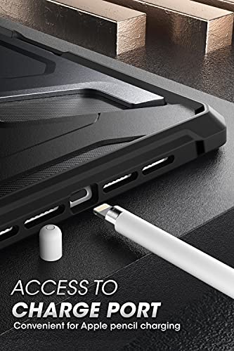 SUPCASE UB Series Designed for iPad 10.2 2019/2020/2021, iPad Air 3 Case 10.5 Inch, with Built-in Apple Pencil Holder Full Body Rugged Protective Case for iPad 9th/8th/7th Generation (Black)