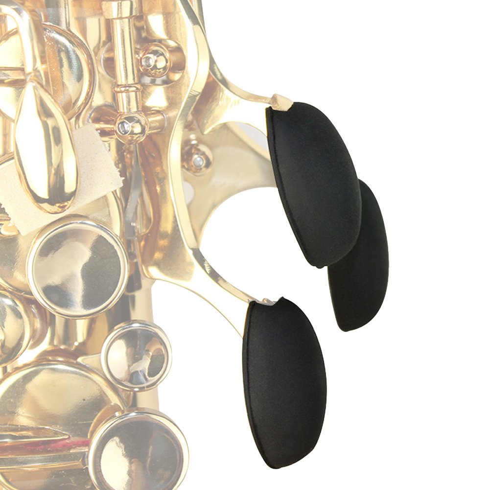 3Pcs/Lot Saxophone Rubber Thumb Rest, Palm Key Pads Cushions Finger Protector Tools For Soprano Alto Tenor Sax Wind Instruments Black Alto Sax Palm Key Risers Saxophone Palm Key Risers