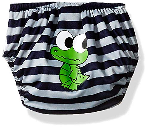 KIKO & MAX Baby Boys' Infant Three-Pack Absorbant Reusable Swim Diaper (Small)