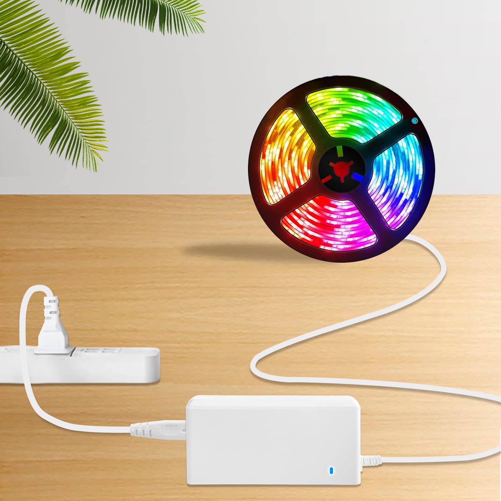 TKDY 12V 5A 60W Power Adapter White, for 12Volt 5A 4A 3.5A 3A 2A LED Strip Lights, LCD Monitor Power Supply, CCTV Security Camera Switching Charger Cord.
