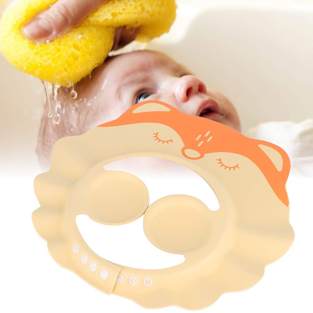 Adjustable Baby Shower Cap Waterproof Shampoo hat for Children Toddler Girls Boys Protecting ears eyes Silicone Bathing Crown.