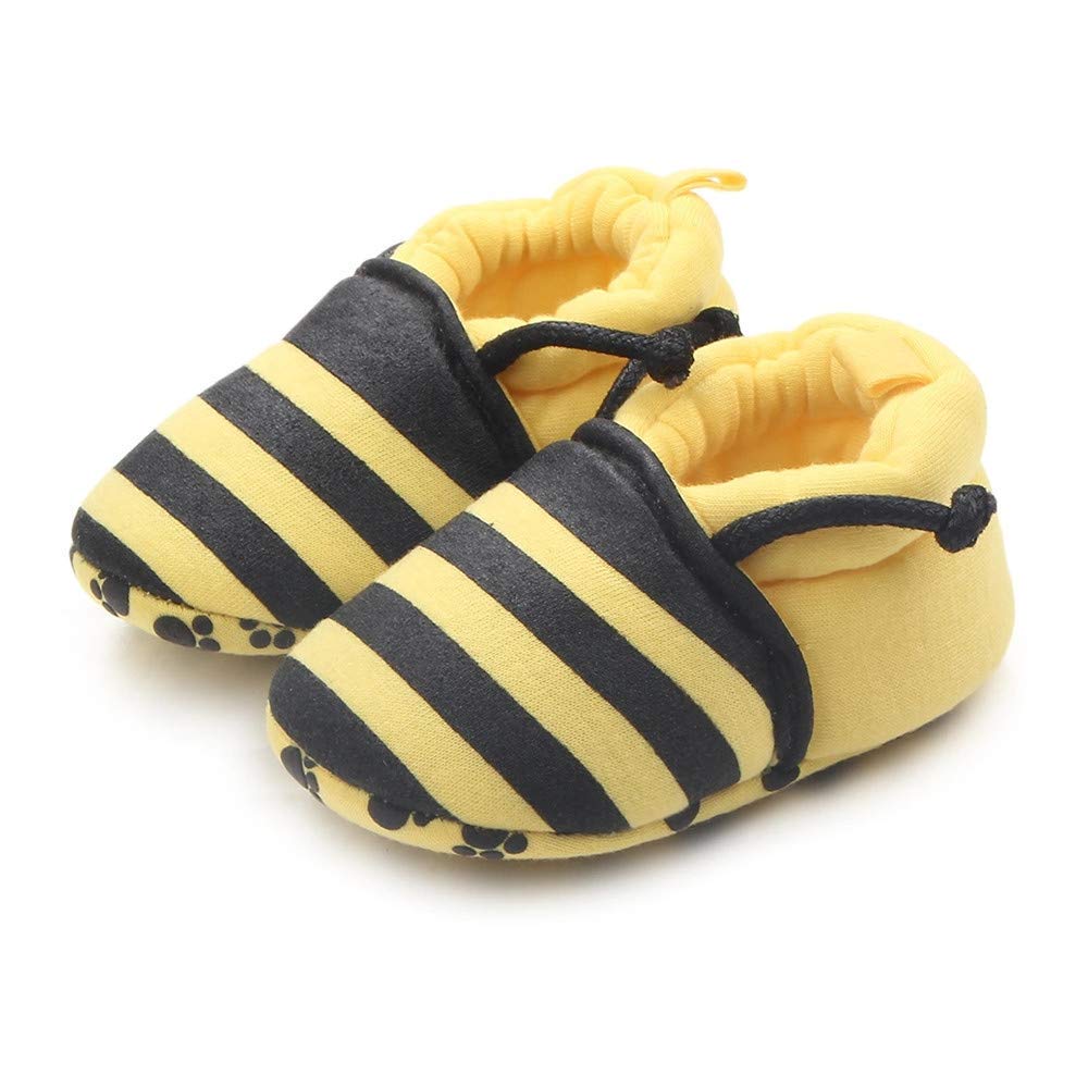 Meckior Save Beautiful Cute Cartoon Infant Unisex Baby Warm Cotton Anti-Slip Soft Sole First Walkers Shoes