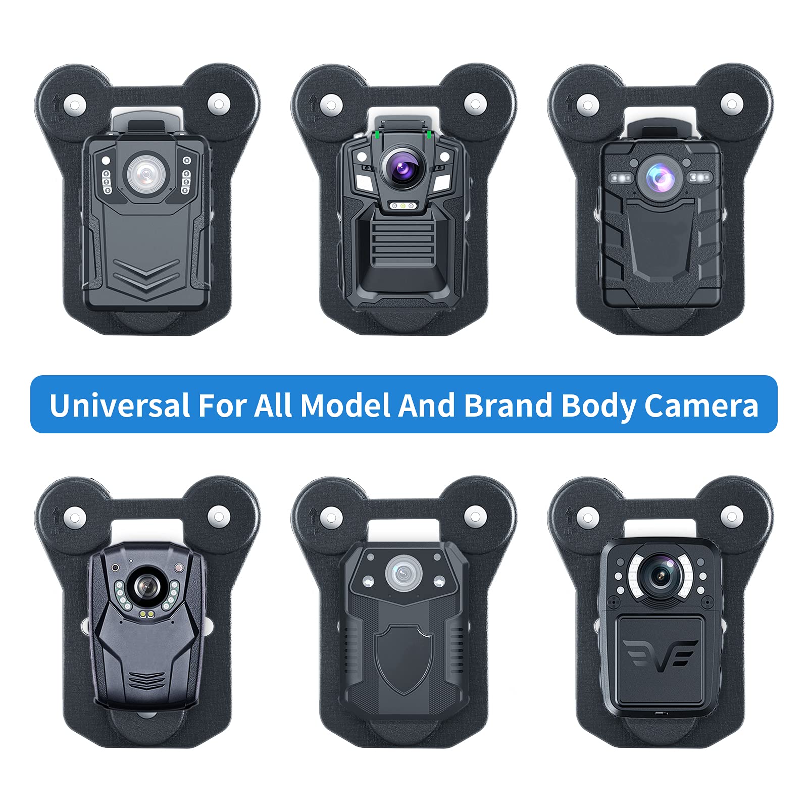 YIJIAOYUN Body Camera Magnetic Mount, Universal Strong Suction Magnet Mount Holder, Stick to Clothes for All Brand Body Cams with Wearable Clips