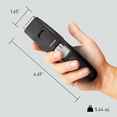 Panasonic Long Beard Trimmer for Men, 58 Length Settings and 4 Attachments for Cutting and Detailing, Cordless or Corded Operation – ER-GB96-K (Black)