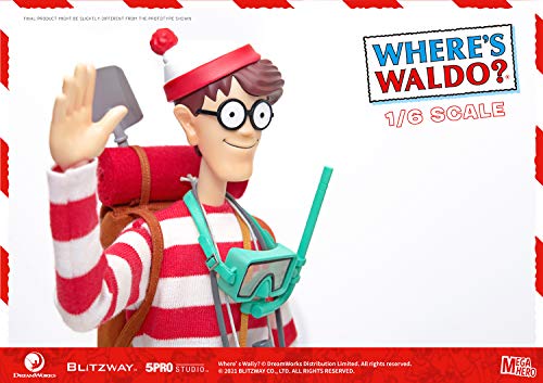 Blitzway - Where's Waldo? - Waldo 1/6th Scale Action Figure, 5Pro Studio MEGAHERO Series