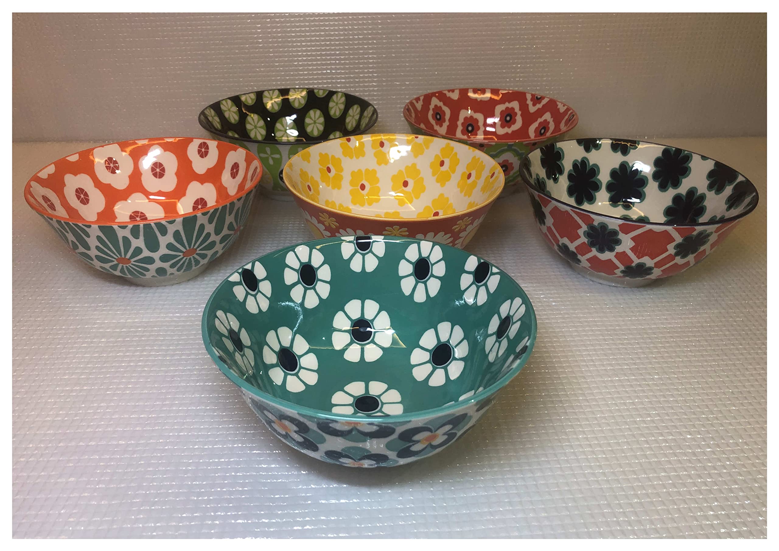All Purpose Marbella Stoneware Bowl Set, 6-piece