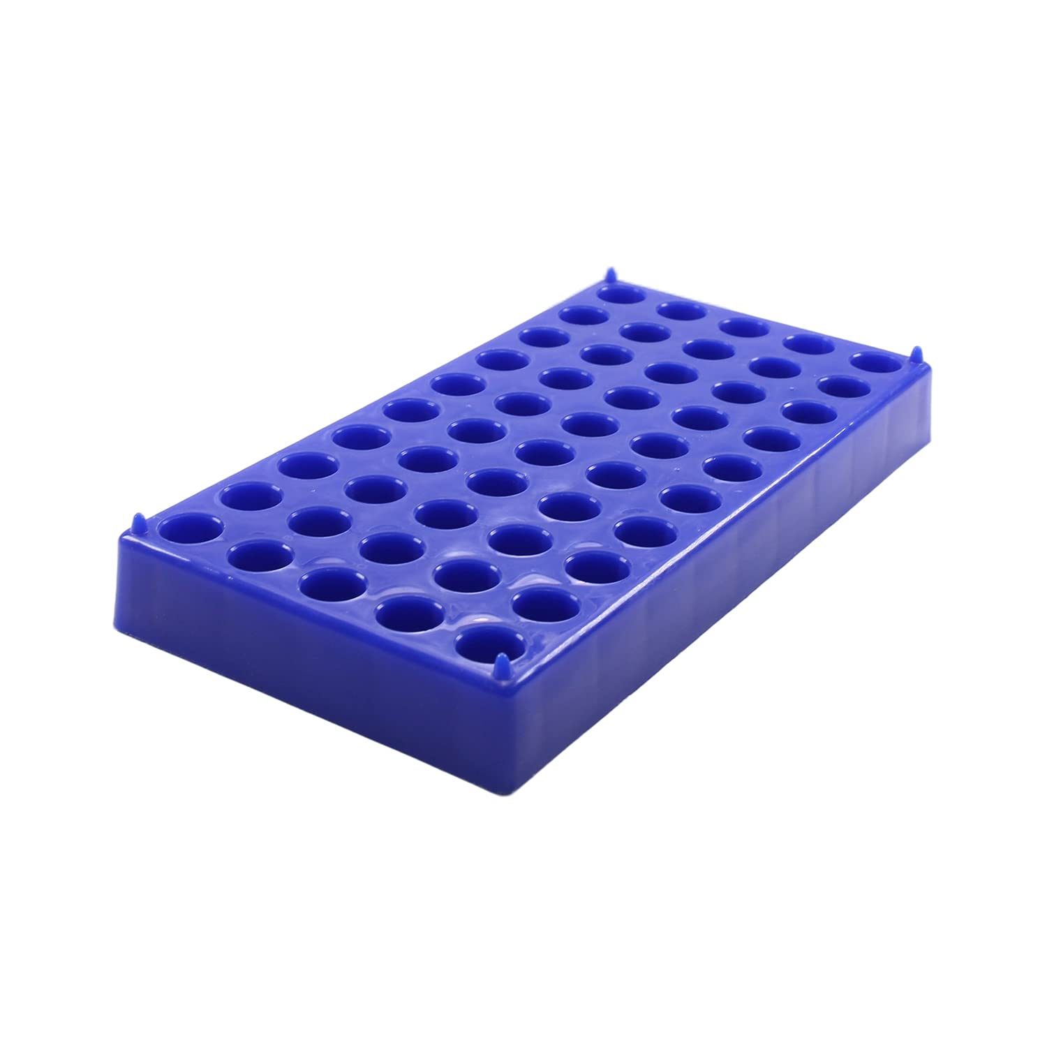 Othmro 2Pcs 50 Positions Plastic Test Tube Rack Holder, Blue Rectangular shape Durable Detachable Centrifuge Tube Rack Bracket Rack for Microcentrifuge Tubes Ideal for laboratory