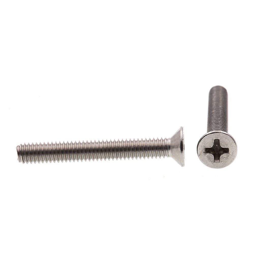 Prime-Line 9121198 Machine Screws, Metric, Flat Head, Phillips Drive, M4-0.7 X 30MM, Grade A2-70 Stainless Steel (10 Pack)