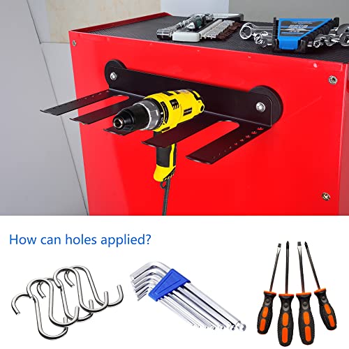 MUTUACTOR Power Drill Drivers Tool Holder,Magnetic Tool Holders,Garage Tool Storage Rack,Heavy Duty Floating Tool Shelf & Organizer,Stainless Steel Storage Organizer Holder,Perfect for Father’s Gift