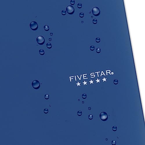 Five Star Spiral Notebook, 6 Pack, 5-Subject, College Ruled Paper, Fights Ink Bleed, Water Resistant Cover, 8-1/2" x 11", 200 Sheets, Color Will Vary (73793)