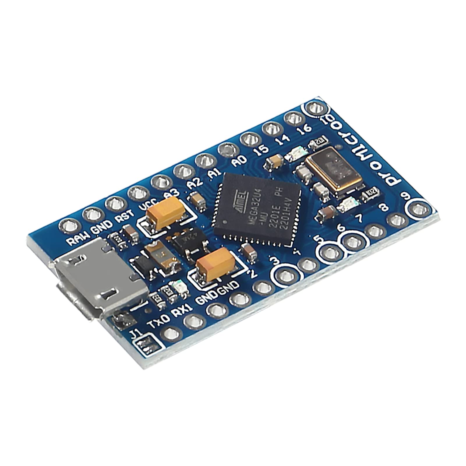 3pcs Pro Micro Atmega32U4 5V 16MHz Bootloadered IDE Micro USB Pro Micro Development Board Microcontroller for Pro Micro Serial Connection with Pin Header