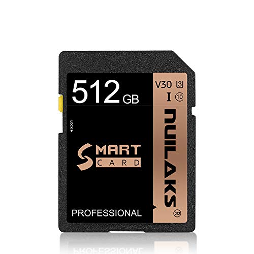 512GB SD Card Memory Card High Speed Security Digital Card Waterproof Class 10 for Camera,Vlogger&Videographer and SD Card Compatible Devices(512GB)