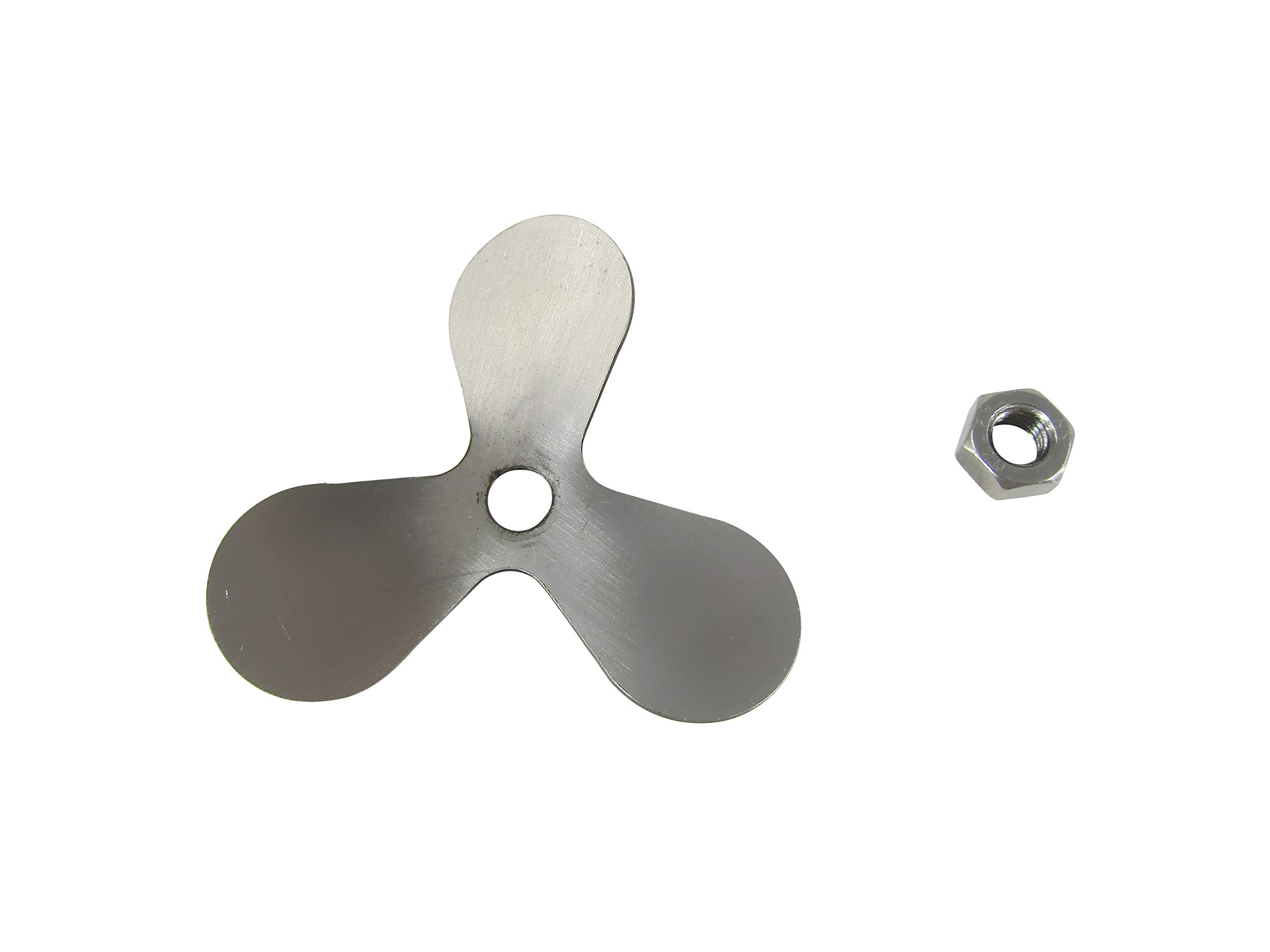 YUCHENGTECH Thread Three Blade Stirring Bar Stirring Rod Anchor Paddle Electric Blender Stainless Steel Stirrer for Lab Industrial Mixing 9.75x2.01x0.31in