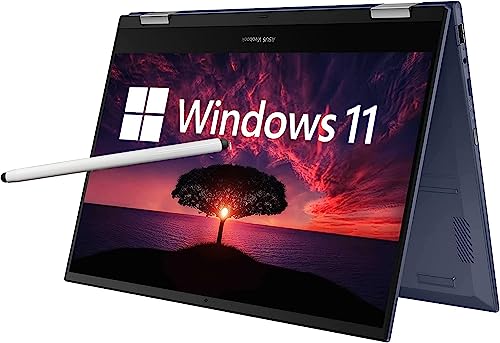 ASUS Vivobook 2-in-1 Convertible Laptop, 14" HD Touchscreen, Intel Celeron N4500, Windows 11 Home, 4GB RAM, 64GB eMMC, 512GB SSD, NumberPad, Type-C, 1-Year Microsoft 365 Personal, PCM Stylus Pen