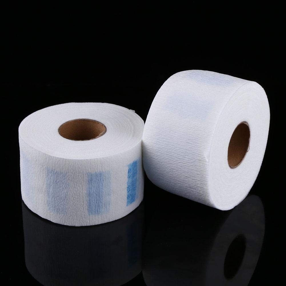 5 Set Pro Disposable Neck Paper Strips, Barber Salon Stretchable Neck Covering Paper Rolls Hair Cutting Accessory Hairdressing Hairstyles Tools
