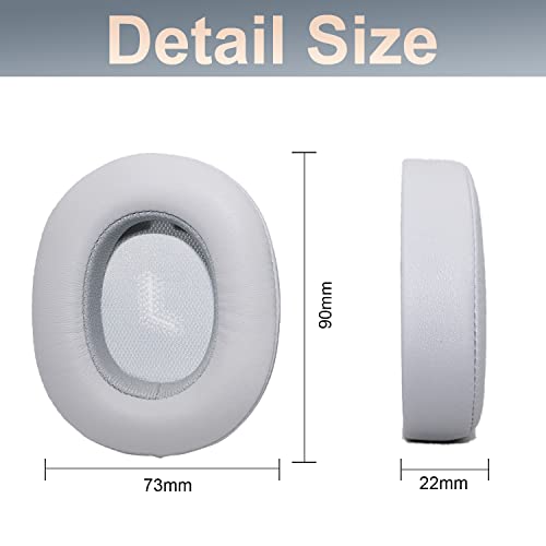 Adhiper Earpads Replacement Earmuffs Ear Pads Compatible with JBL E55BT Headphones(Grey)
