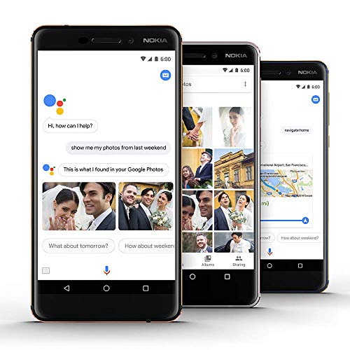 Nokia 6.1 TA-1045 32GB Unlocked GSM 4G LTE Android Phone w/ 16MP Camera - White/Iron (Renewed)
