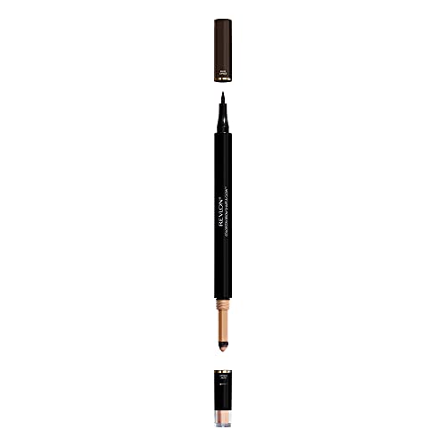 Revlon Colorstay Shape & Glow Eye Brow Marker and Highlighter, Soft Black, 0.02 Oz (Marker), 0.008 Oz (Highlighter)