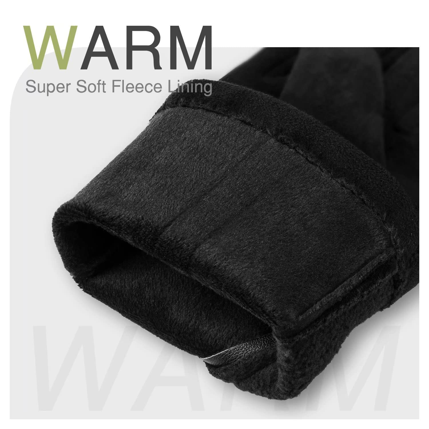Alepo Womens Winter Warm Gloves, Contrast Color Design Touchscreen Texting Fleece Lined Windproof Driving Gloves Hand Warmer (Burgundy-M)