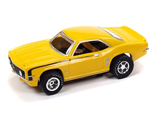Auto World Xtraction 1969 Chevrolet Camaro (Yellow) HO Scale Slot Car
