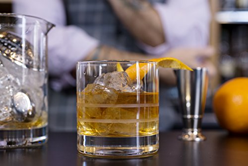 Crafthouse By Fortessa Professional Barware by Charles Joly Signature Collection, 4 Count (Pack of 1), Double Old Fashioned Glass