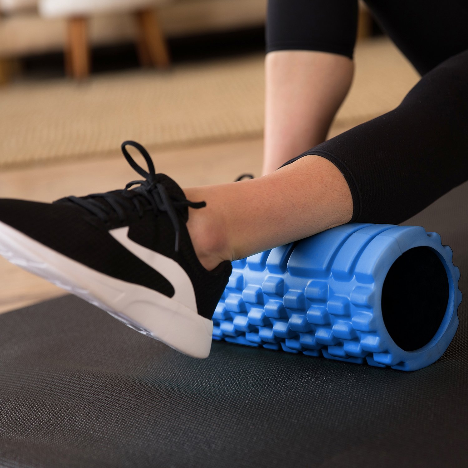 321 STRONG Foam Roller - Medium Density Deep Tissue Massager for Muscle Massage and Myofascial Trigger Point Release, with 4K eBook - Grey