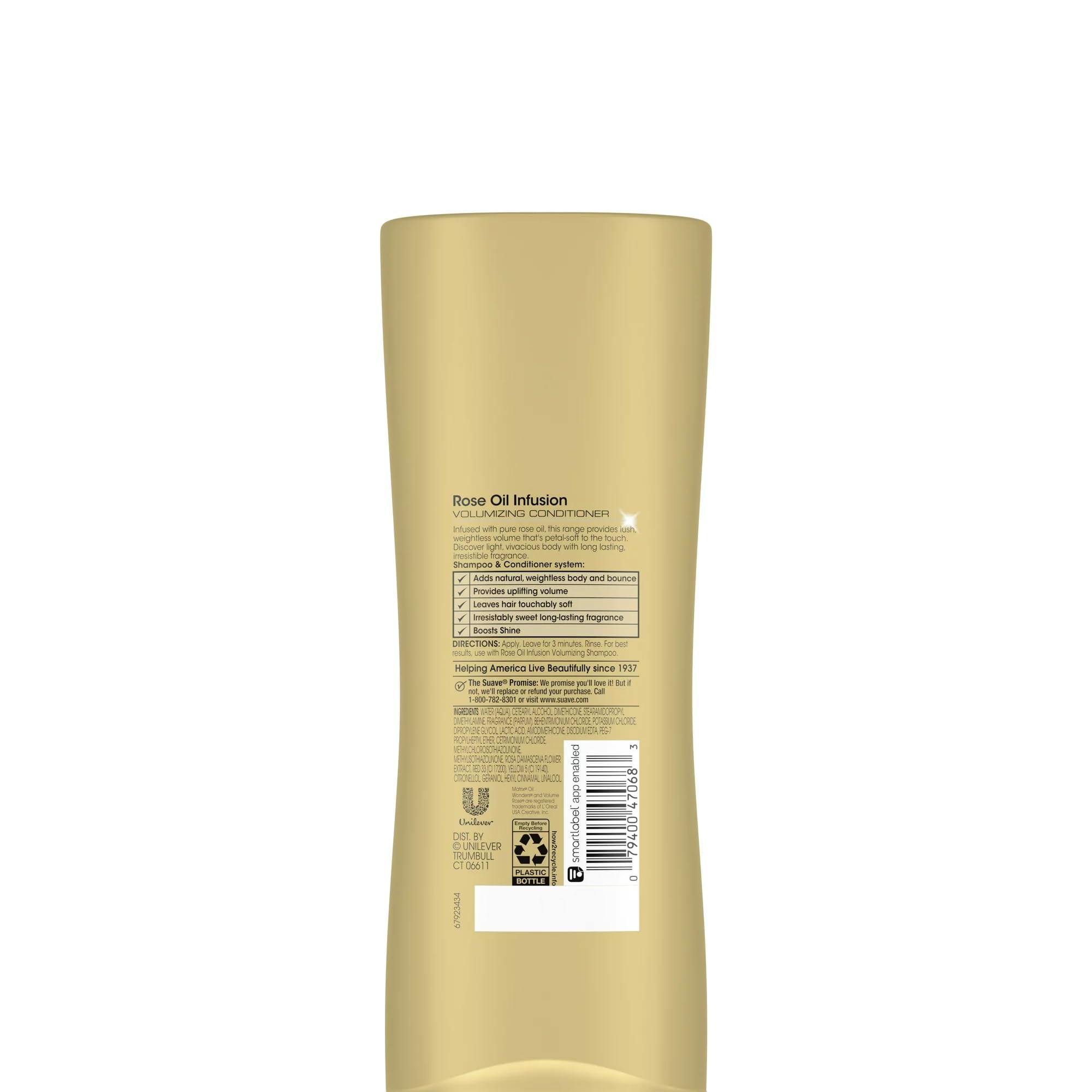 Suave Professionals Volumizing Conditioner - Rose Oil Infusion