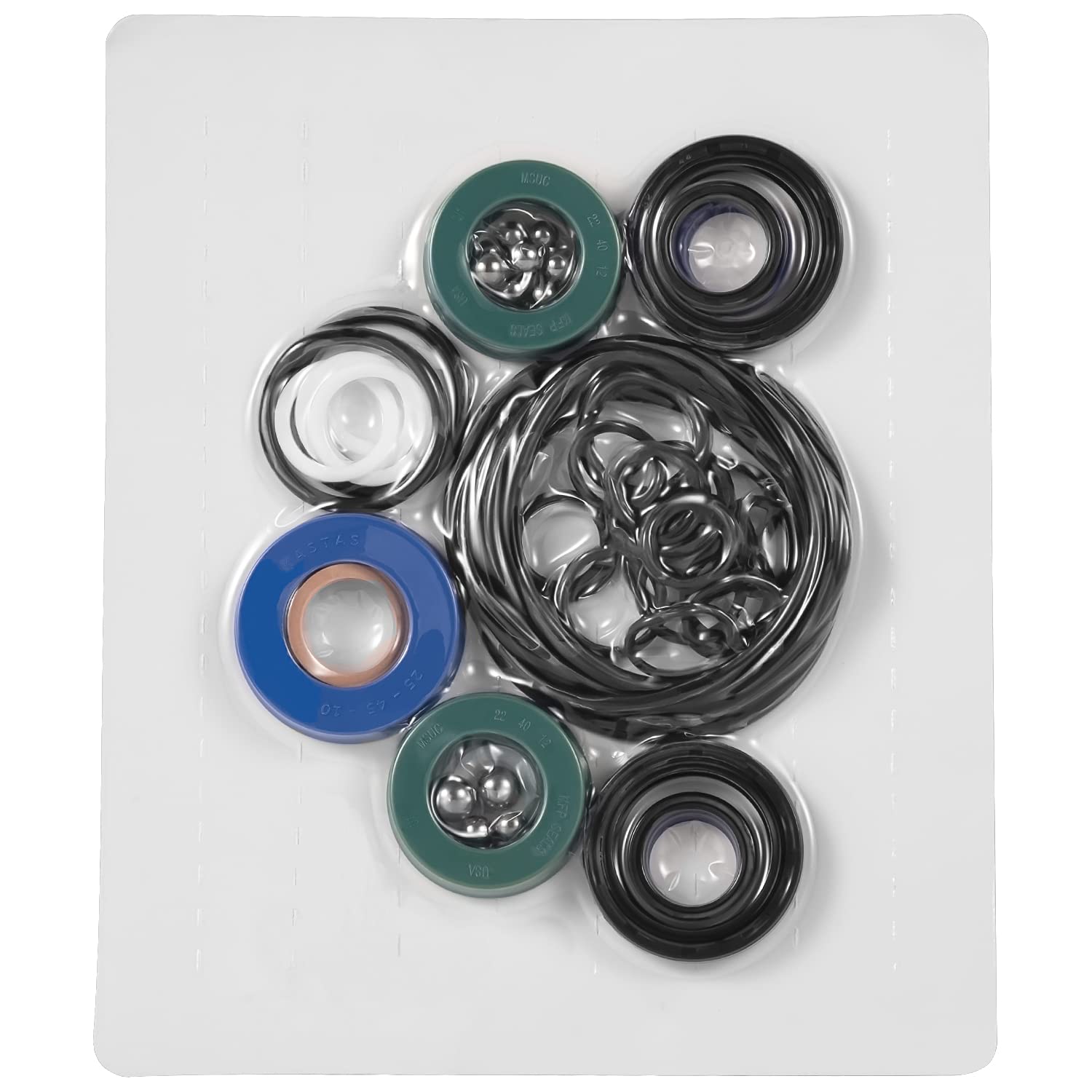 328.12031 Full Set 59 Pcs Seal Replacement Kit for Sears(Craftsman) 2-Ton Floor Jack Hydraulic Repair