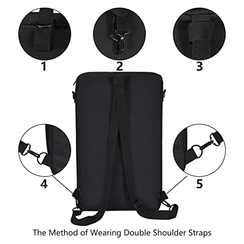 AZTOPA Travel Carrying Case Fits DDJ-FLX4 Controller, Protector Bag Backpack Compatible with Pioneer DDJ-SB3 DDJ-400 DDJ-FLX5 DJ Controller - Padded Shock-absorbing Material, Enhanced Protection