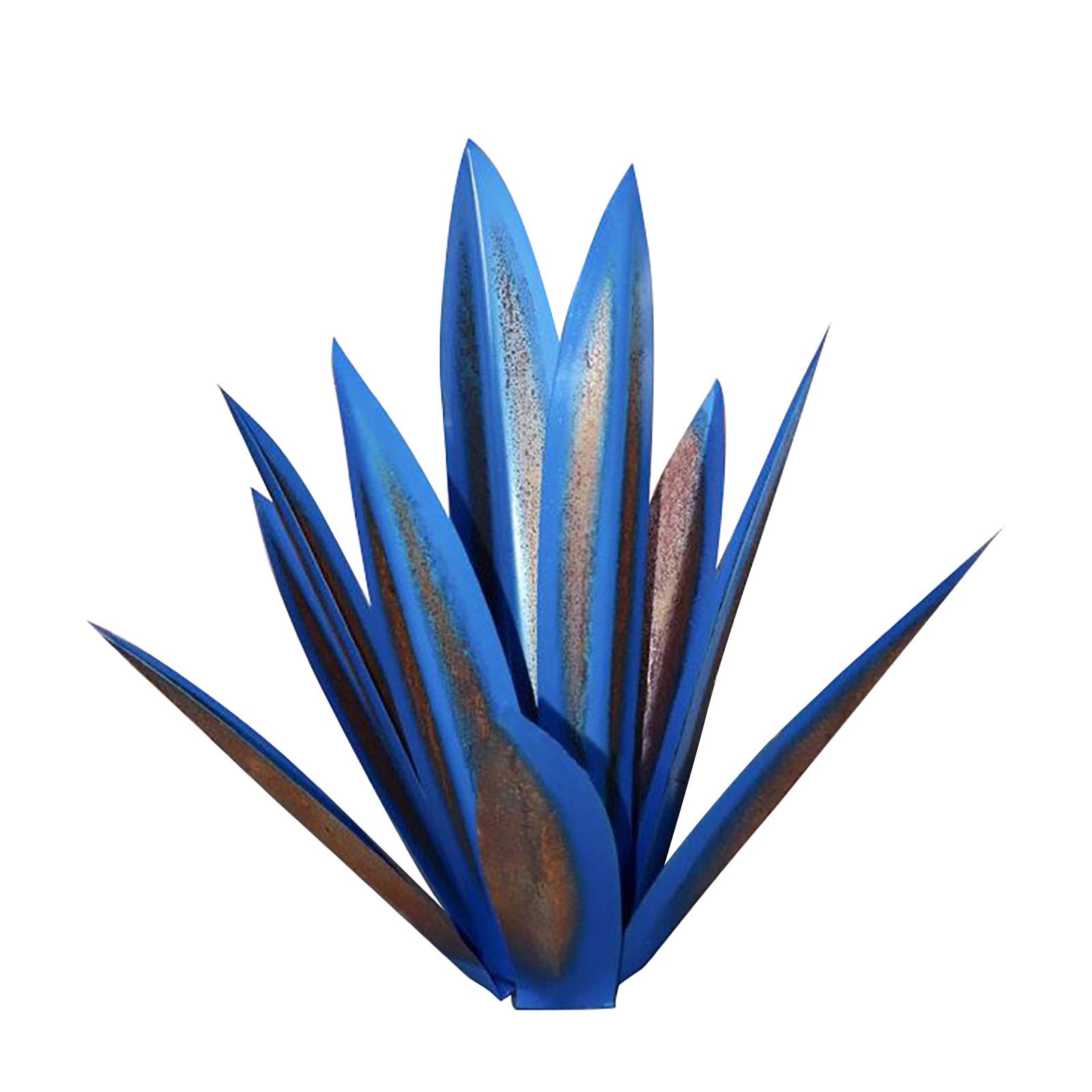 Auralto 25“ Metal Art Tequila Rustic Sculpture Garden Yard Sculpture Home Decor 9 Leaves