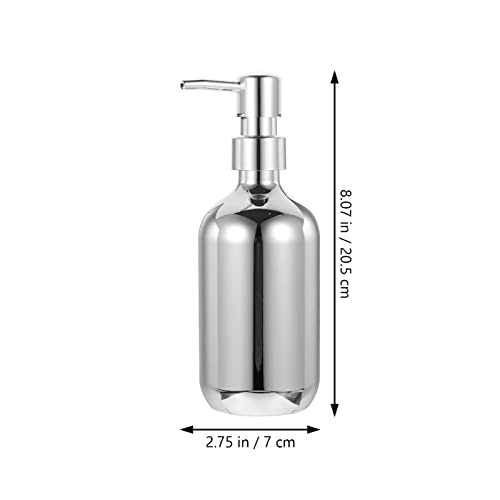 2pcs Lotion Bottle Clear Container Kitchen Soap Dispenser Clear Plastic Containers Shampoo Bottle Home Soap Bottle Hand Foaming Soap The Pet Push Type Travel Toner Bottle