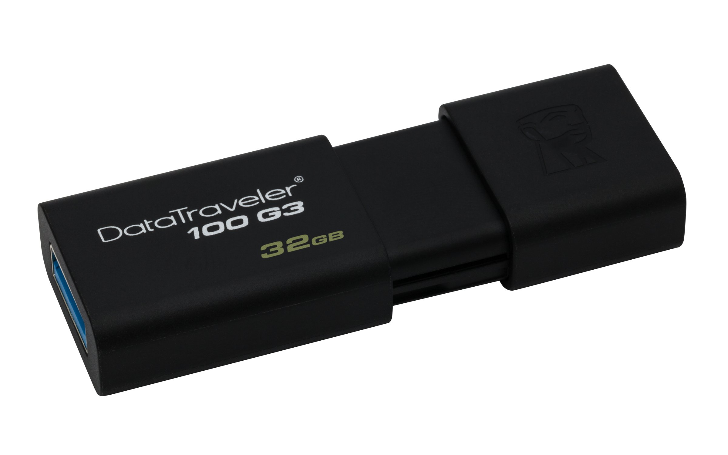 Kingston 32GB USB 3.0 Black DataTraveler 100 G3 2 Pack DT100G3/32GB-2P