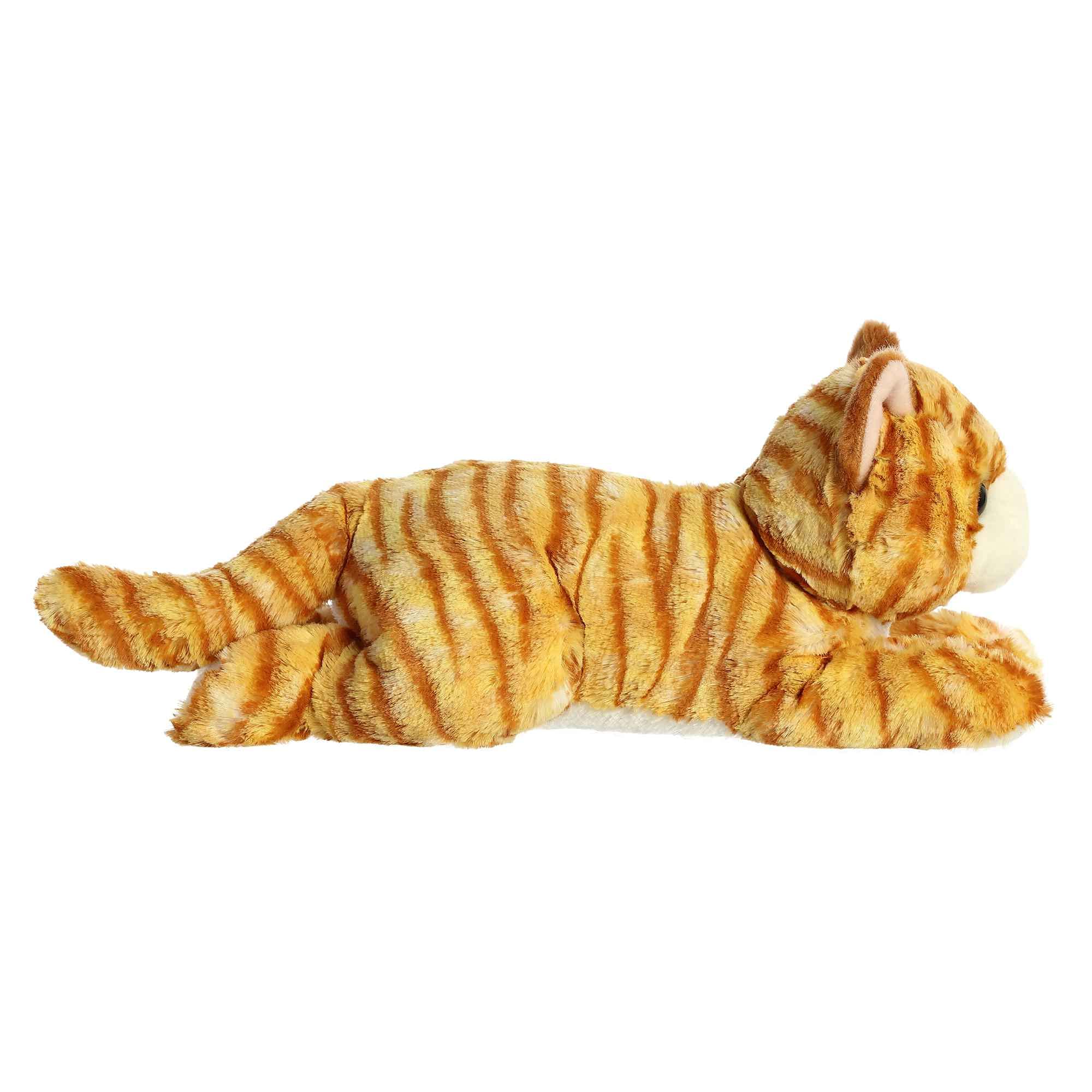 Aurora® Adorable Flopsie™ Ginger Cat™ Stuffed Animal - Playful Ease - Timeless Companions - Orange 12 Inches