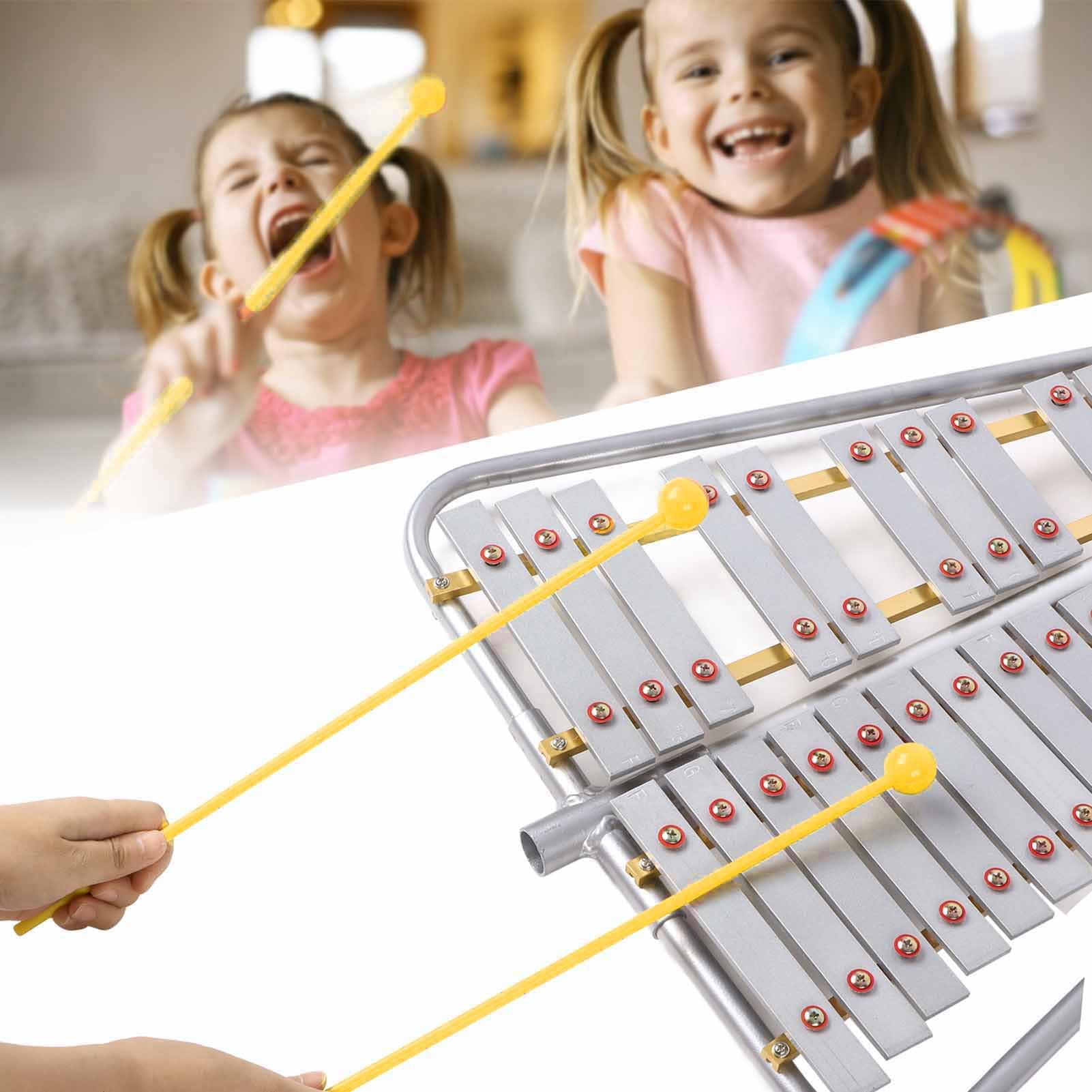 29 Note Glockenspiel Xylophone Percussion Kit Aluminum Alloy Musical Instrument for Beginners, Music Teaching, Gifts
